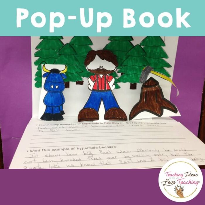 Paul Bunyan - Tall Tale Activities on Hyperbole | Distance Learning ...