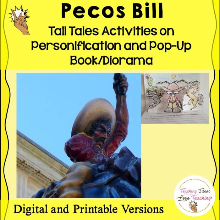 Pecos Bill - Tall Tale Activities on Personification - Teaching Ideas ...