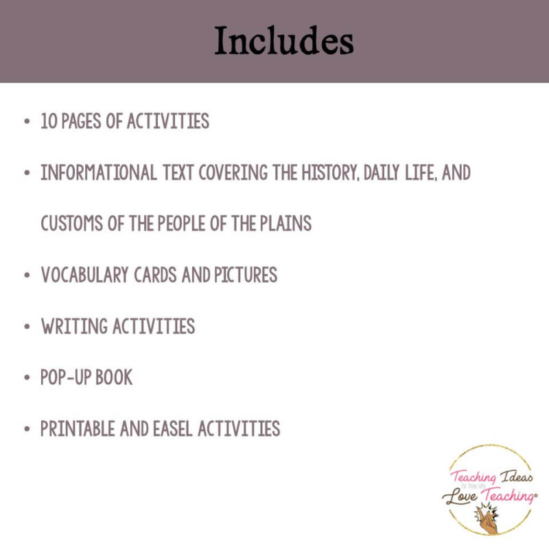 People of the Plains | Native American Region | Activities | Diorama ...