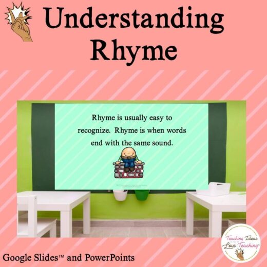 Understanding Rhyme - Teaching Ideas For Those Who Love Teaching