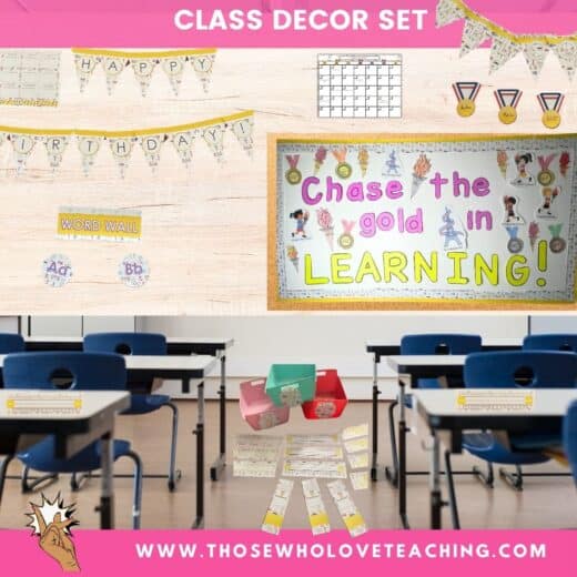 2024 Summer Olympics Themed Complete Classroom Decor Bundle - Teaching ...