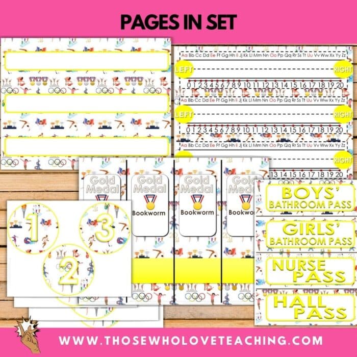 2024 Summer Olympics Desk Name Plates, Labels, Hall Passes & More ...